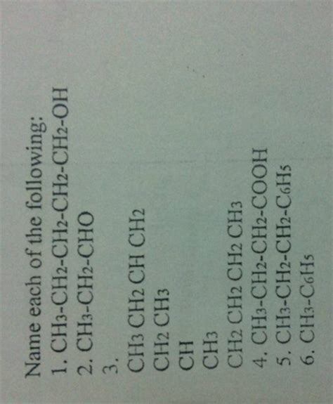 Solved Name each of the following: | Chegg.com