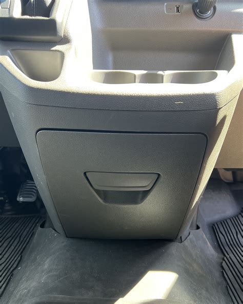 Center Console Storage Compartment Latch Behavior Ford Transit USA Forum