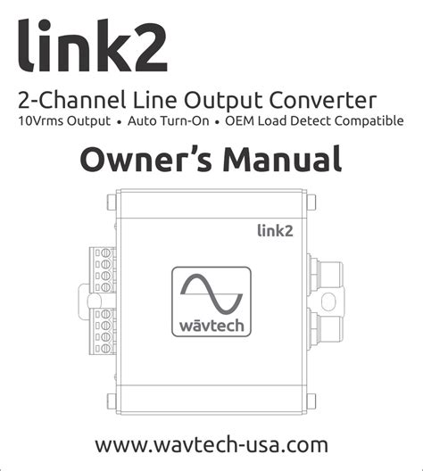 WAVTECH LINK OWNER S MANUAL Pdf Download ManualsLib
