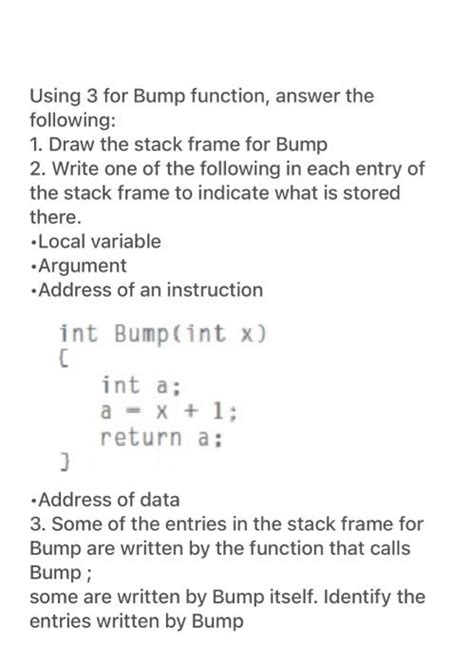 Solved Using 3 For Bump Function Answer The Following 1