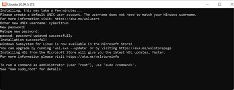 how to install ubuntu 20 04 lts on windows 10 wsl cyberithub