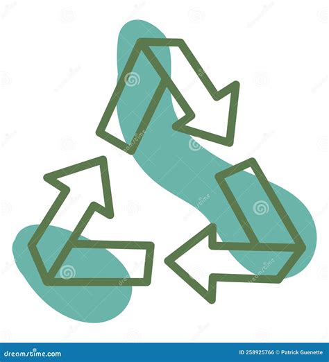 Ecological Recycle Icon Stock Vector Illustration Of Recycle 258925766