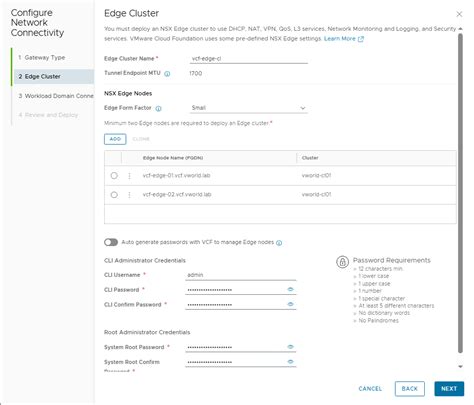 Configuring An Nsx Edge Cluster In Vmware Cloud Foundation 9 Vworld