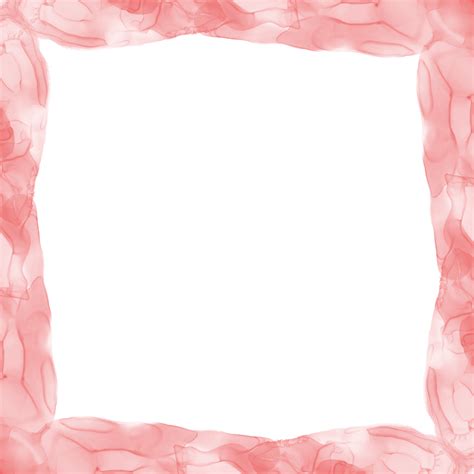 Abstract Red Ink Frame PNG