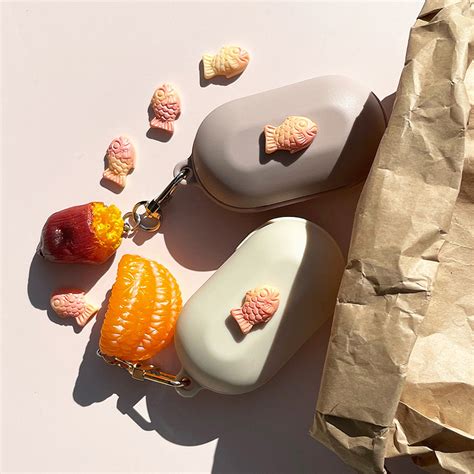 호호 붕어빵 젤리 Tpu 갤럭시 버즈 플러스라이브프로버즈2 케이스 디자인 보호 악세사리 2colors