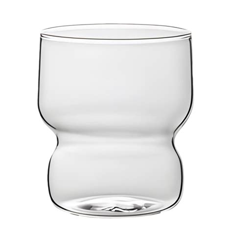 Creative Vertical Streaks Glassware Coffee Set Wave Shape Drinking