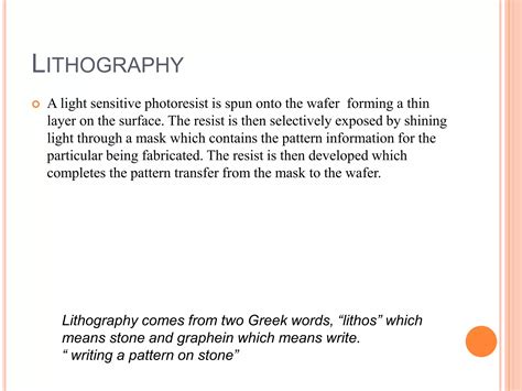 Ic Technology Pattern Transfer And Etching Pptx Technology And Computing