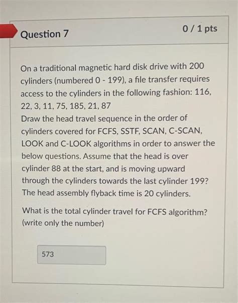 Solved On A Traditional Magnetic Hard Disk Drive With Chegg