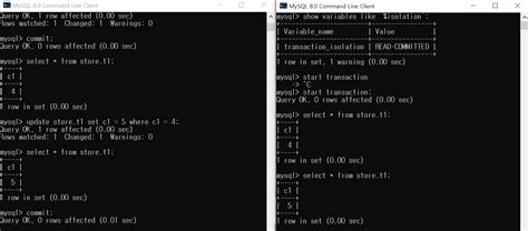 Mysql Transaction Isolation Levels