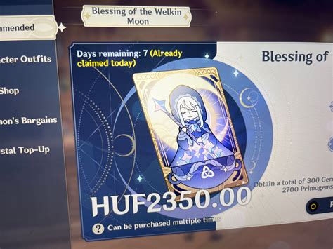 Guys Please Help Me I Bought The Welkin Moon Like Idk 20 Days Ago And For 3day Straight It