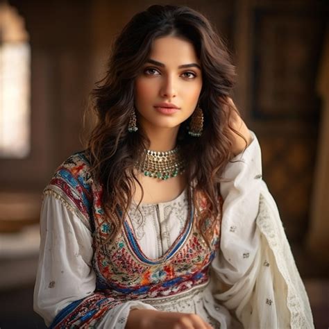 Premium Photo A Fashion Women Indian And Pakistani Drass Wedding Clothing