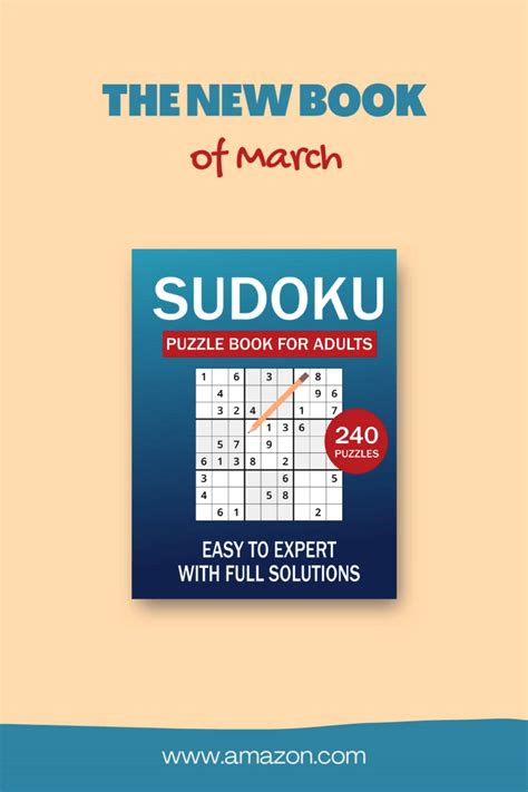 Sudoku Puzzle Book For Adults Easy Medium Hard And Expert Levels