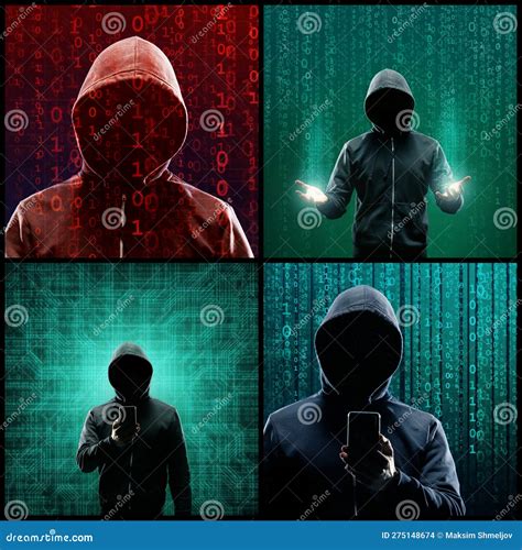 Wanted Hacker Is Coding Virus Ransomware Using Abstract Binary Code Concept Of Cyberattack
