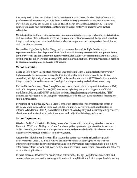 Ppt Class D Audio Amplifiers Market Understanding Market Segmentation Powerpoint Presentation