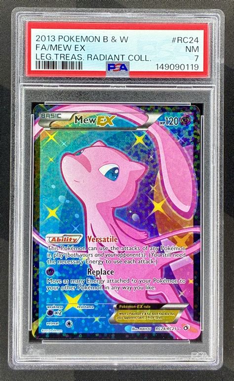 Mew Ex Rc24rc25 Legendary Treasures Psa 7 Full Art Pokémon Urban