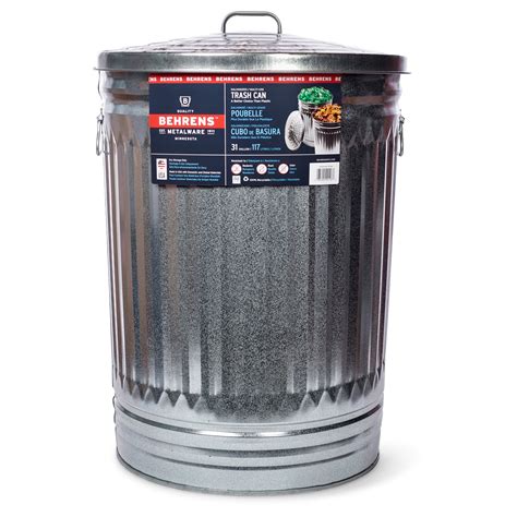 Behrens 31 Gallon Steel Trash Can