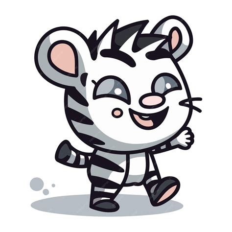 Premium Vector | Zebra cartoon character vector illustration cute ...