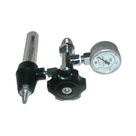 Fine Adjustment Valve With Jacketed Oxygen Flow Meter Flow Rate 0 10