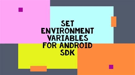 How To Set ANDROID HOME And Environment Variable For Android SDK In Windows YouTube