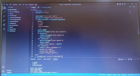 Vamshikrishna Sathi On Linkedin Task 11 Write A Atm Program Using