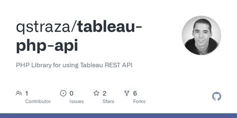 Github Qstrazatableau Php Api Php Library For Using Tableau Rest Api