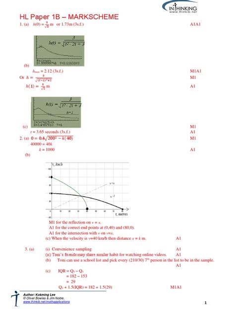 inthinking ai hl paper 1 soln pdf applied mathematics applied