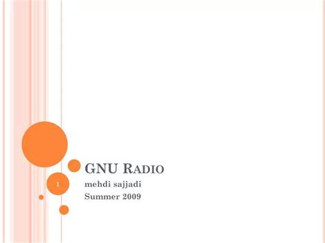 PPT GNU Radio PowerPoint Presentation Free Download ID