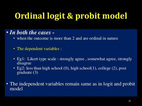 Logit And Probit And Tobit Model Basic Introduction