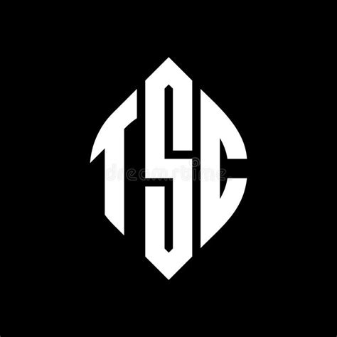 TSC Circle Letter Logo Design With Circle And Ellipse Shape TSC Ellipse Letters With