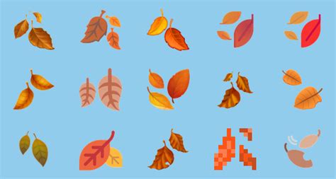 🍂 Vallende Bladeren Emoji