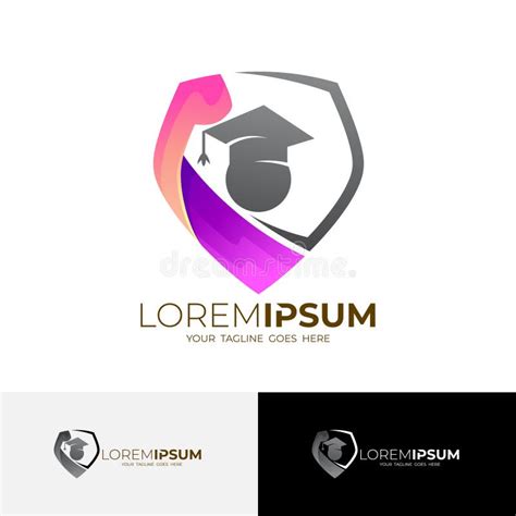 Student Logo And Shield Design Combination Education Logos Stock Student Logo And Shield Design Combination Education Logos Stock