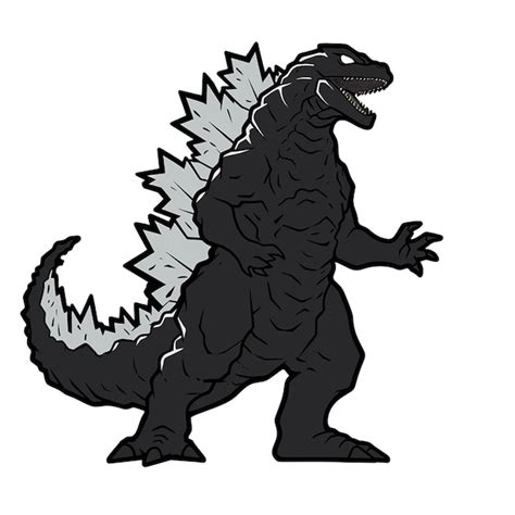 Premium Photo Godzilla Vector Art On White Background
