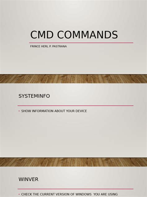 cmd commands pdf
