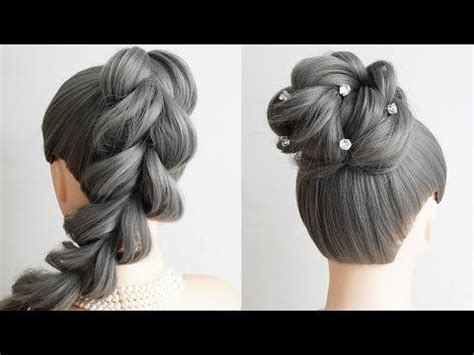 Perfect Messy Bun Braid Hairstyles Bridal Hairstyle Tutorial Braided Bun Perfect Messy Bun