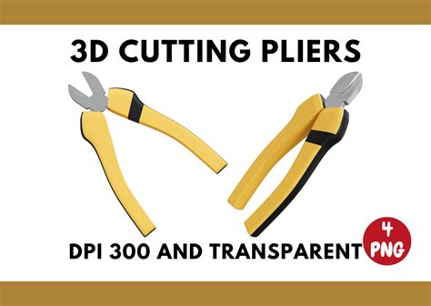 3d Render Cutting Pliers Graphic By Arasigner · Creative Fabrica