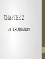 CHAPTER 2 Definition Of Differentiation Pptx CHAPTER 2