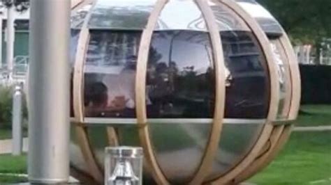 Public Sex Video Couple Filmed Having Sex In Outdoor Meeting Pod
