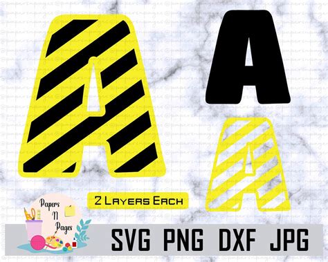 Construction Font Svg Construction Birthday Party Construction