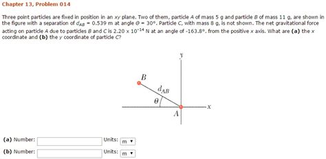 Solved Chapter Problem Three Point Particles Are Chegg Com