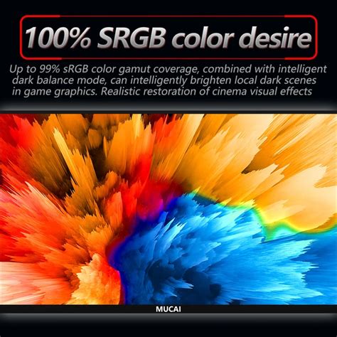 Mucai 27 인치 Pc Ips 모니터 144hz Lcd 디스플레이 Hd 165hz 데스크탑 게임용 컴퓨터 화면 알리바이스토리
