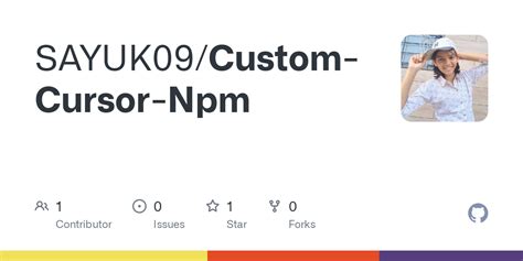 github sayuk09 custom cursor npm