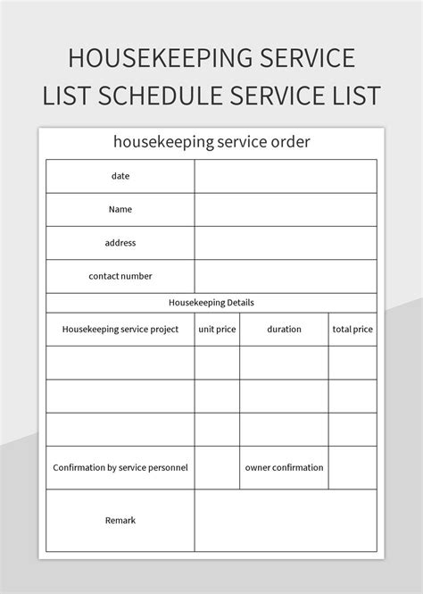 Free Service Sheet Templates For Google Sheets And Microsoft Excel Slidesdocs