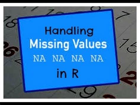 Replace NA With Or Omit NA In R YouTube