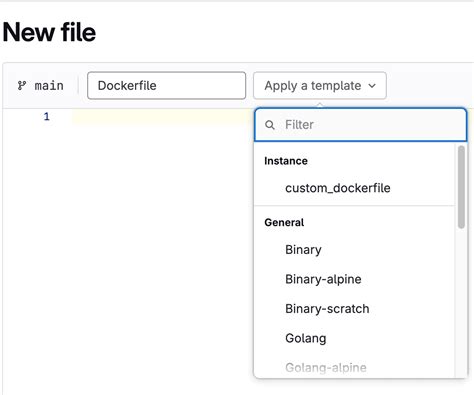 Instance Template Repository · Settings · Administration · Help · Gitlab