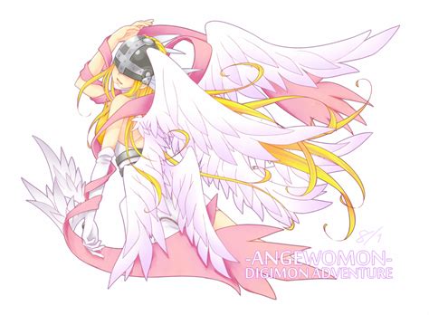 Angewomon Digimon And More Drawn By Artist Danbooru