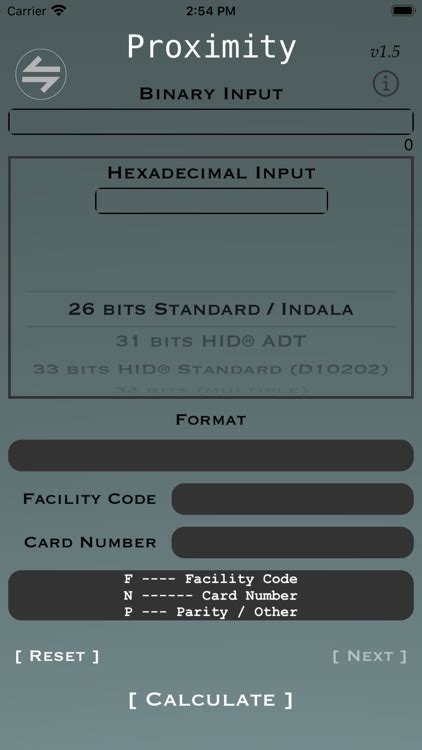 Proximity Access Card Calc By Philip Domenici