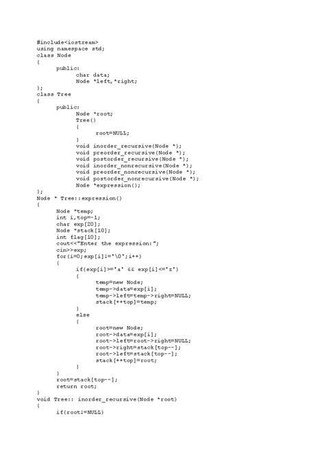 Expression Dsa 7 Include Using Namespace Std Class Node Public Expression Dsa 7 Include Using Namespace Std Class Node Public