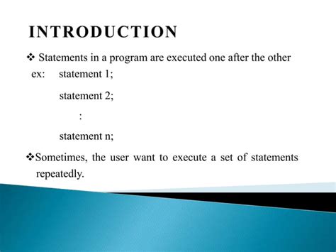 Loops In C Programming Pptx