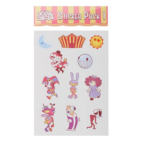 Digital Circus Sticker Pack 1 Glitch Productions Store