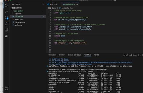 Deploying A Static Website With Docker And Nginx Dev Community